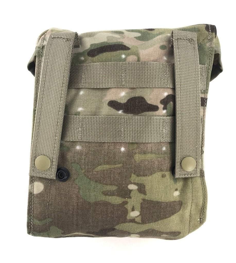 ARMY MULTICAM SAW GUNNER POUCH SET, 100 & 200 ROUND MOLLE POUCHES